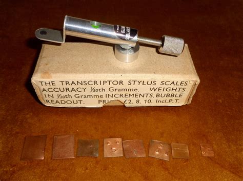 Vintage Transcriptor Stylus Scales For Measuring Pressure Of A Pick Up