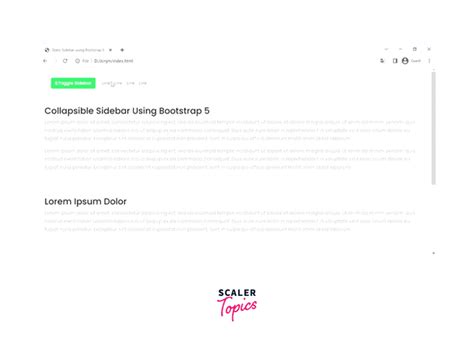 Bootstrap Sidebar Scaler Topics