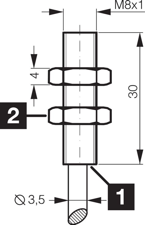 Inductive Proximity Sensors Dcc 08 M 02 Pslk 2m Pur