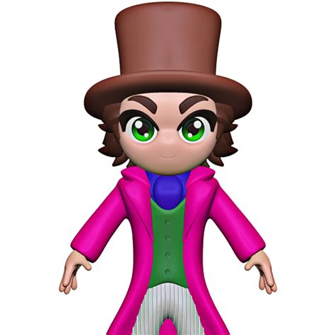 Stl File Timothée Chalamet Willy Wonka 2023 Cosplayers Action Figure Fan Art Crossover