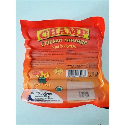Jual Cham Sosis Ayam 375g Chicken Sausage Shopee Indonesia