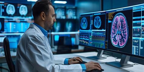Radiologist Examining Imaging Biomarkers For Precise Diagnosis Using