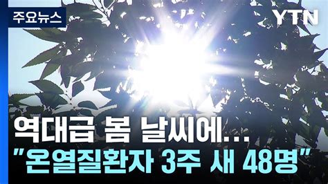 날씨 역사상 가장 더운 봄온열질환자 3주 새 48명 Ytn Youtube