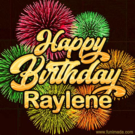 Stunning Birthday  For Raylene Bright Fireworks Design Download