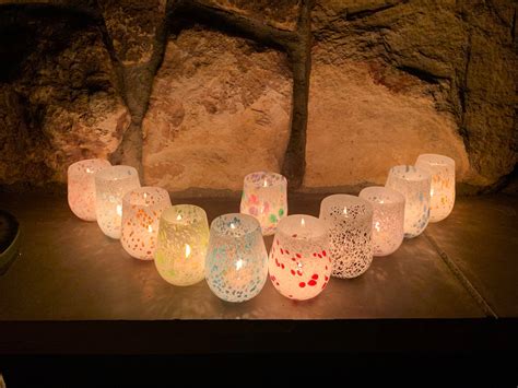 Hand Blown Glass Candle Holders Candle Container With Or Without