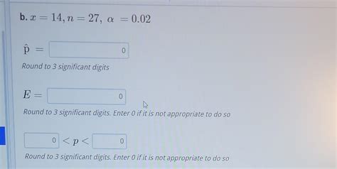 Solved Calculate The Sample Proportion And The Margin Of
