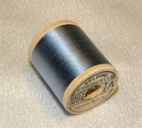 Belding Corticelli Pure Silk Hand Sewing Thread 100 Yd Wooden Spool