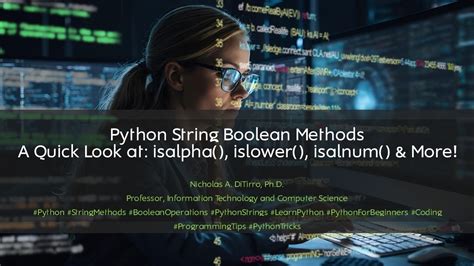 Python String Boolean Methods A Quick Look At Isalpha Islower