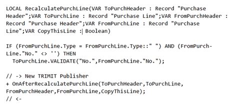 Eventrequest Codeunit 6620 “copy Document Mgt” Recalculatepurchline