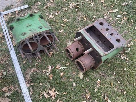 Two John Deere Engine Blocks One Engine Block Legacy Auction Company