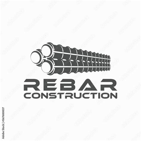 Rebar Concrete Construction Logo Design Vector For Business Architecture Stock Vector Adobe Stock