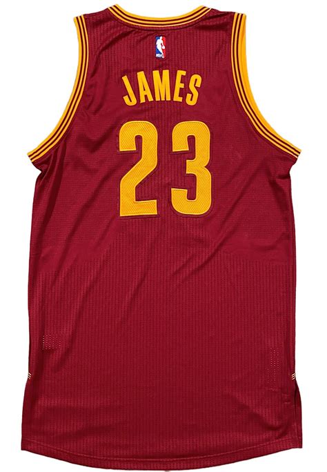 2015 16 Lebron James Cleveland Cavaliers Game Used Jersey Grey