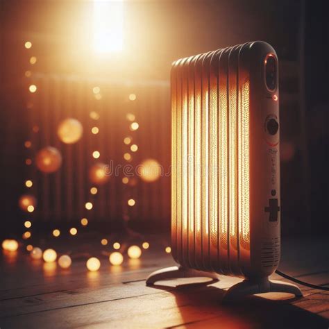 Electric Heater At Home Ai Generative Stock Illustration Illustration Of Climate Portable