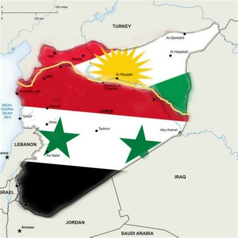 Rojava A Map Of The Self Proclaimed Autonomous Region In Syria
