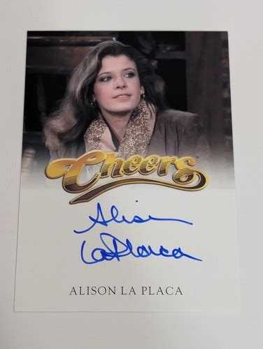 Cheers Rittenhouse Premiere Edition Alison La Placa Paula Nelson Auto Full Bleed Ebay