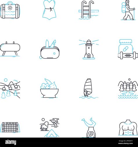 Lead Generation Linear Icons Set Prospecting Conversion Pipeline Nurturing Engagement