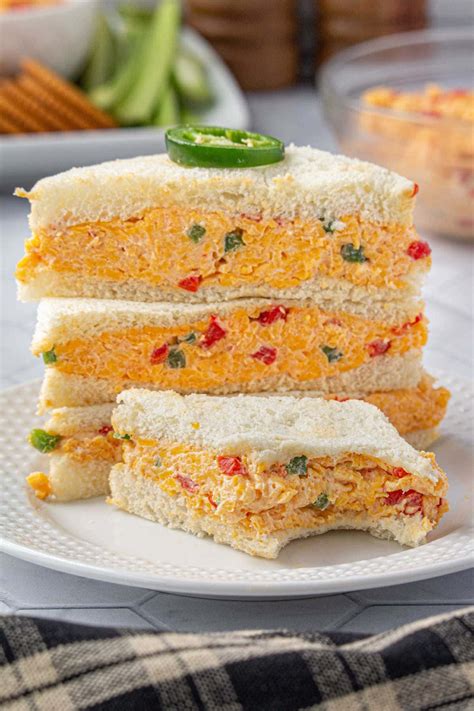 Homemade Pimento Cheese Sandwiches