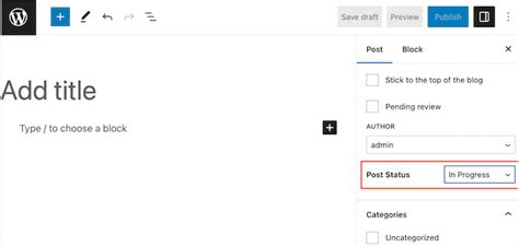 How To Add Custom Post Status For Blog Posts In Wordpress
