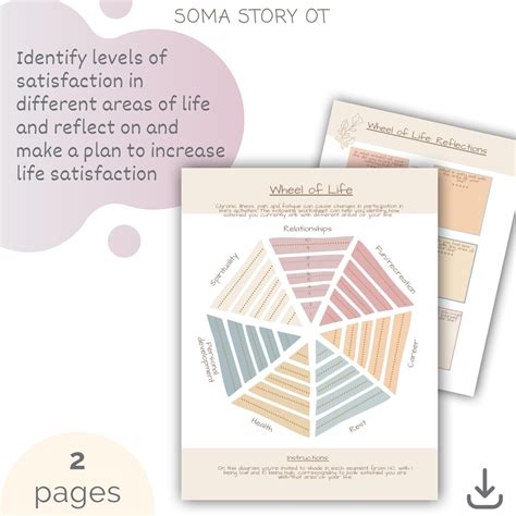 Occupational Therapy Wheel Of Life Worksheet Chronic Illness Worksheet