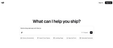 Vercel V0 Ai Powered Ui Generator Refine