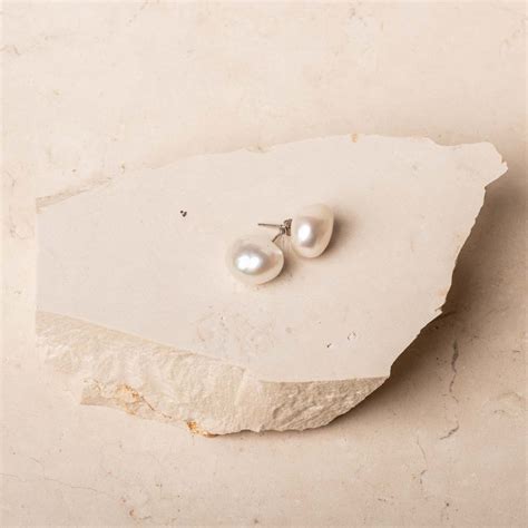 White Freshwater Pearl Stud Earring House Of Pearls