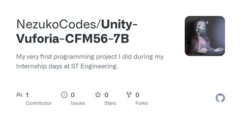 GitHub NezukoCodes Unity Vuforia CFM56 7B My Very First Programming