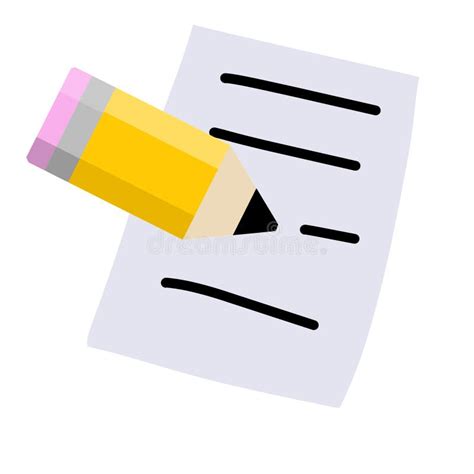 Matita E Carta Inserimento Nel Blocco Appunti Scrittura E Cancelleria