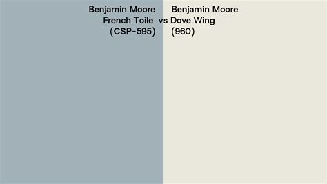 Benjamin Moore French Toile Vs Dove Wing Side By Side Comparison