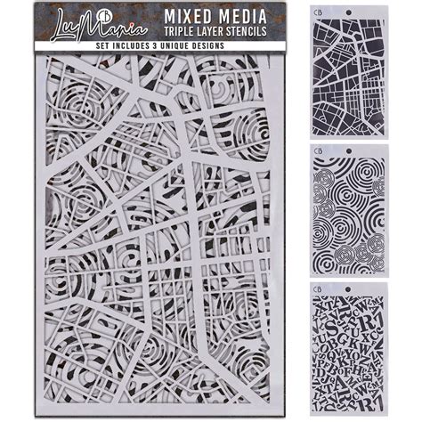 Stencil Mix Triple Layer Set 006 Md006 Craftlines B V
