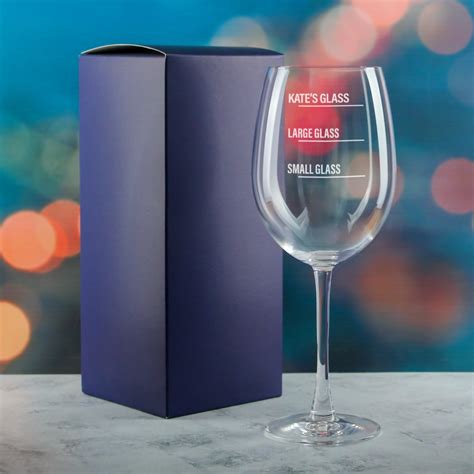 Buy Personalised Engraved Reserva Wine Glass With Names Glass Bold