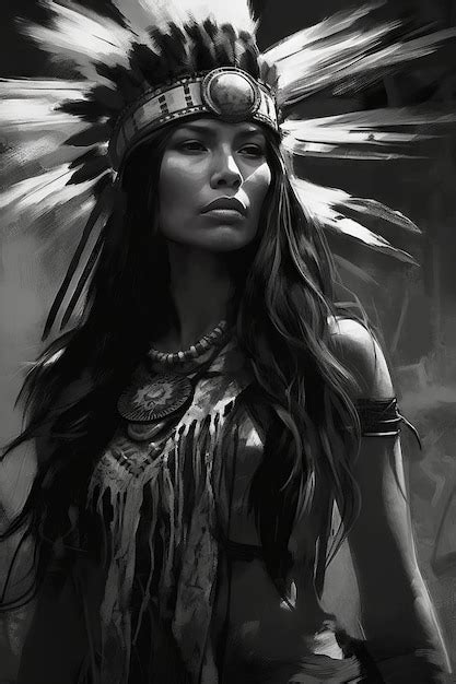 Native American Woman Portrait