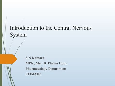 Introduction To Cnsppt Presentation On Ppt