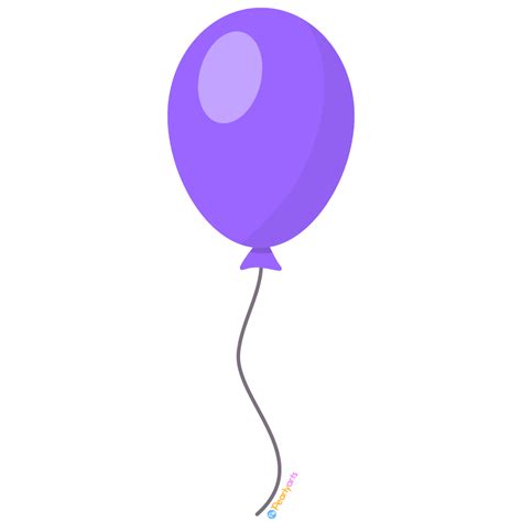 Free Violet Balloon Clipart Png File Pearly Arts