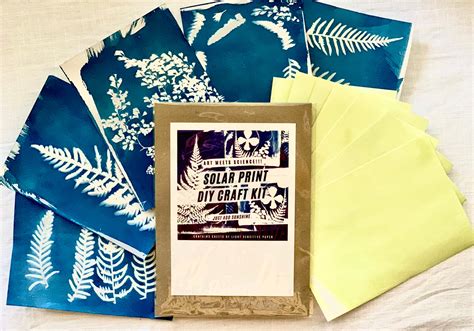 Cyanotype Paper Craft Kit Diy Sun Printing Kit Cyanotype Kit