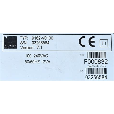 Burster 9162 V0100 Digital Temperature Controller