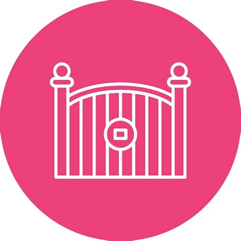 Premium Vector Security Gate Vector Illustration Style