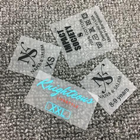 Custom 3d Printing Epoxy Resin Label Heat Transfer Ironing Neck Label