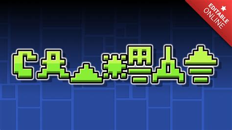 Cameron Geometry Dash Text Effect Generator