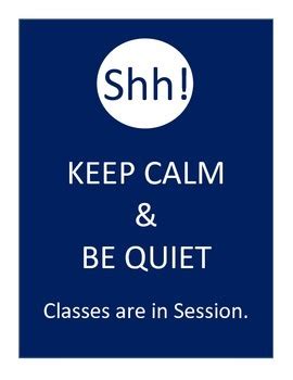 Quiet Signs For Classroom