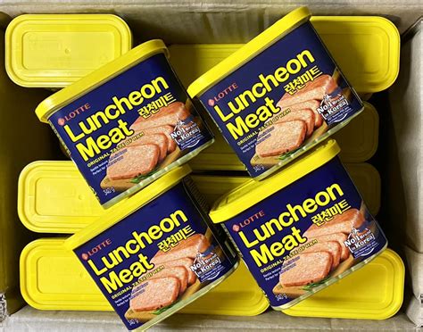 Lotte Luncheon Meat 340g Pork Luncheon Meat Premium And Authentic Ready