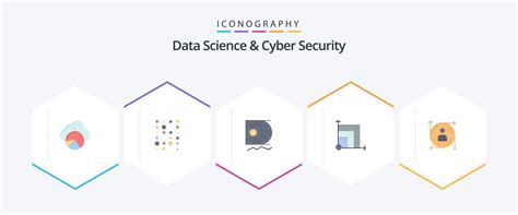 Data Science And Cyber Security 25 Flat Icon Pack Including Predication