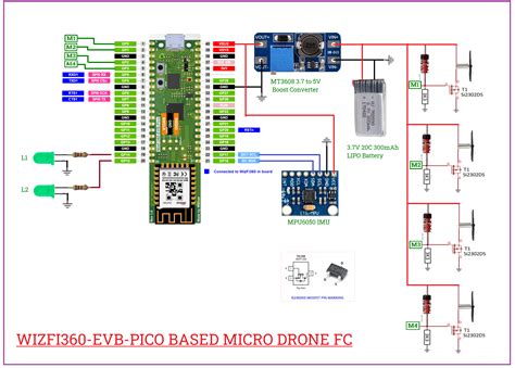 WizFi EVB PICO Based Smart Phone Controlled Micro Drone For STEM Education