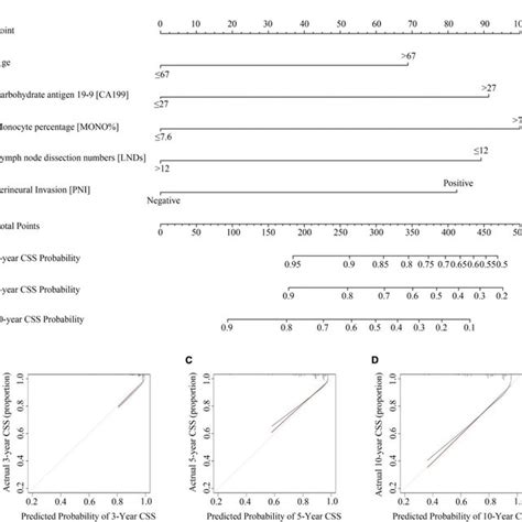 Construction And Validation Of Nomogram For Cancer Specific Survival Download Scientific