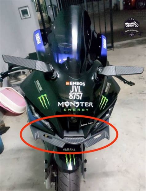 Motorcycle Front Winglet For Yamaha R15m R15 V4 Motorbike Long Wings