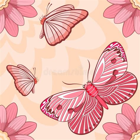 Vector Flower Pattern Wallpaper Isolated Illustration Stock Vector Illustration Of Summer