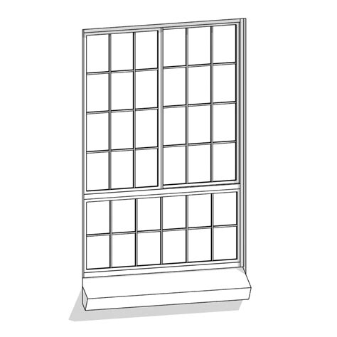 Sliding Window Colonial Ox O Revit Library