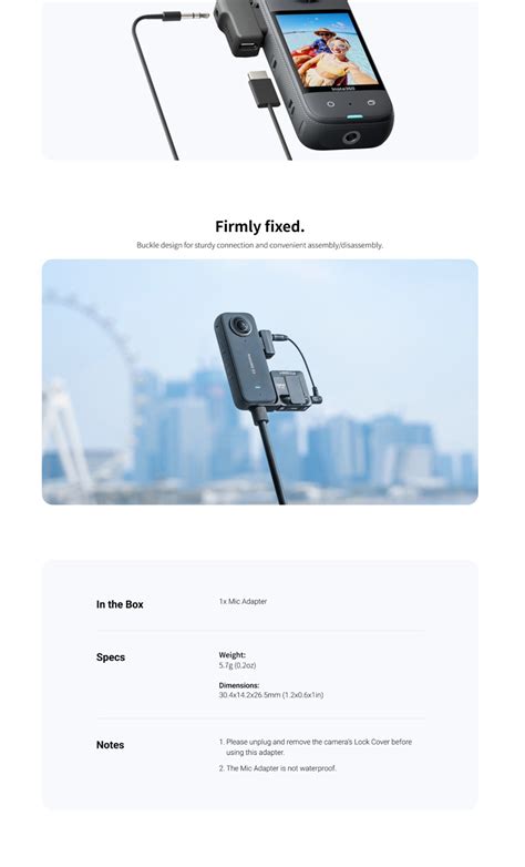 Insta360 X3 Mic Adapter NB Plaza