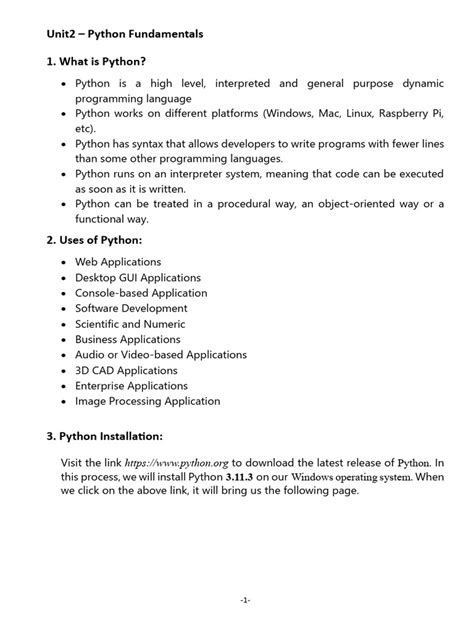 Unit 2 Pythhon Fundamentals Pdf Parameter Computer Programming Data Type
