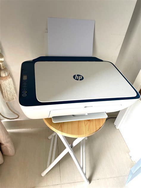 Hp Deskjet In Wireless Printer Free Stool And A Paper Computers Tech Printers
