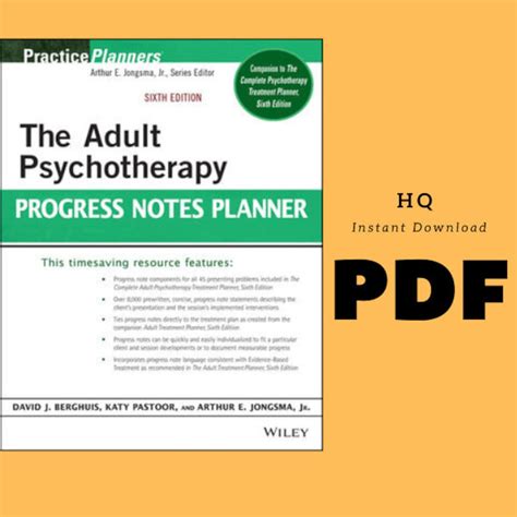 The Adult Psychotherapy Progress Notes Planner Etsy